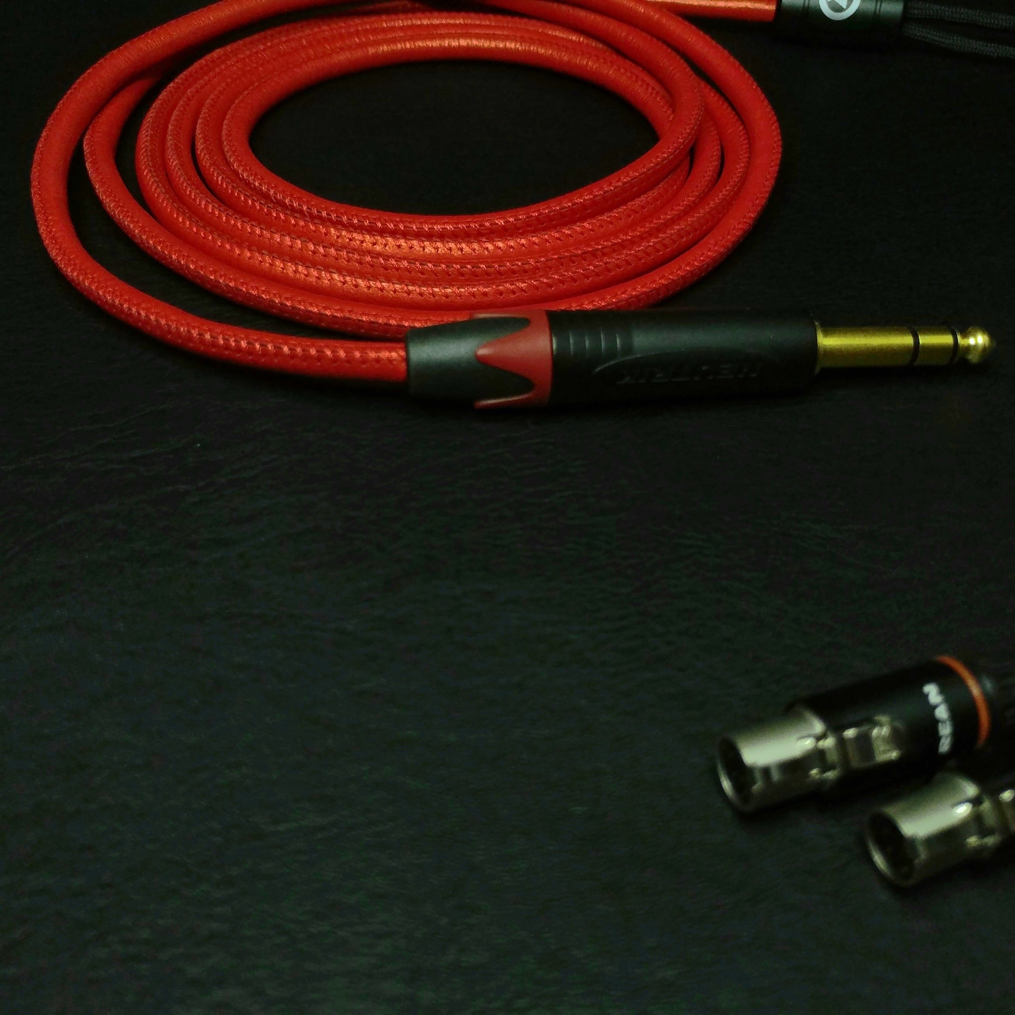 Sennheiser HD600, HD650, HD660S - Custom Headphone Cable | Red Leather ...